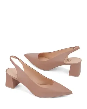 Agl Dodi Pointed Toe Slingback Pumps - Tanny