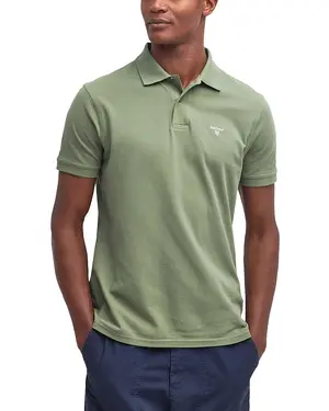 Barbour Lightweight Sports Polo Shirt Burnt Olive