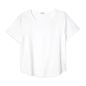 SFERRA Caricia Short Sleeve Top - Ivory/ivory