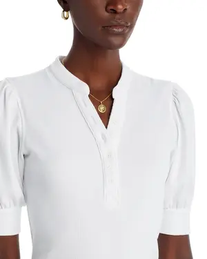 Rails Jewel Top - White Ribbed