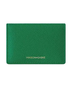 MAISON DE SABRE Leather Card Case - Emerald Green