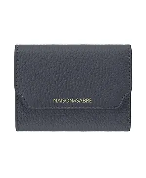 MAISON DE SABRE Leather Trifold Wallet - Graphite Sky