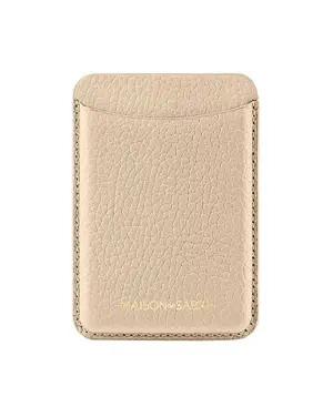 MAISON DE SABRE Leather Magsafe Wallet - Saharan Nude