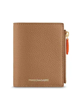 MAISON DE SABRE Leather Bifold Wallet - Sandstone Manhattan
