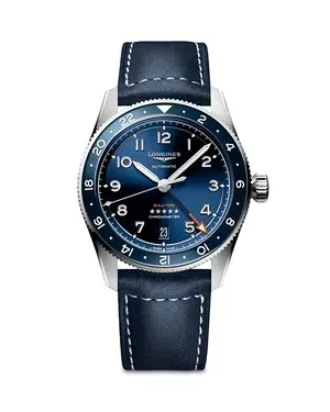 LONGINES Spirit Zulu Time Watch, 39mm - Blue