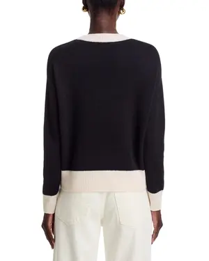 Bloomingdale'S Color Block Drop Shoulder Crewneck Sweater Exclusive