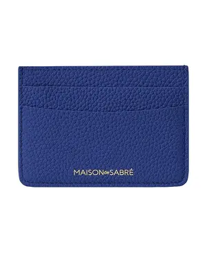 MAISON DE SABRE Leather Card Holder - Lapis Blue