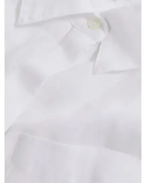 REISS Belle Linen Shirt - White