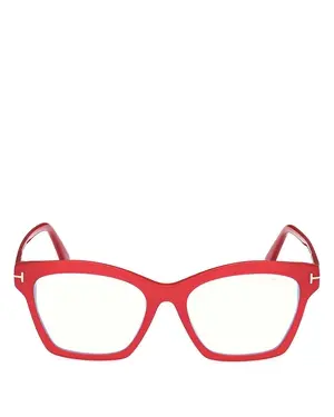 TOM FORD Square Blue Light Glasses - Red