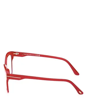 TOM FORD Square Blue Light Glasses - Red