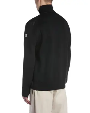 Moncler Zip Front Quilted Jacket - Black