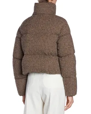 Moncler Seboune Wool Check Boucle Jacket
