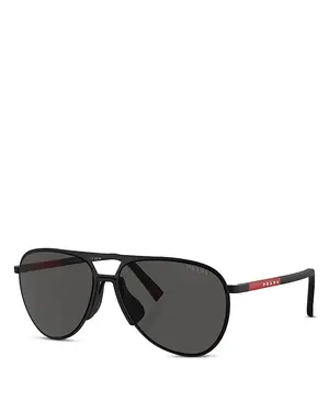 Prada Aviator Sunglasses - Black/gray Solid