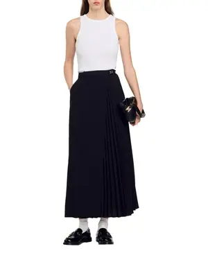 Sandro Souvenir Pleated Skirt