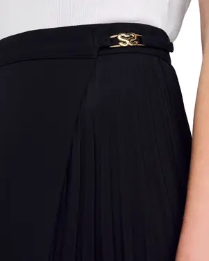 Sandro Souvenir Pleated Skirt