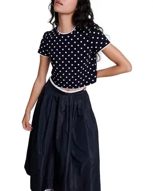 Maje Juraly Midi Skirt - Black