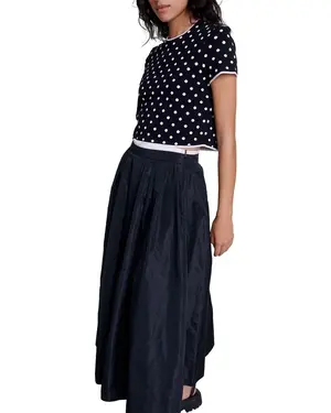 Maje Juraly Midi Skirt - Black