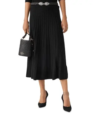 Ba&sh Jada Ribbed Midi Skirt