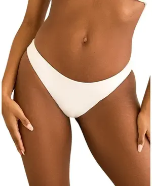 DIPPIN DAISY'S Nocturnal Bikini Bottom - White