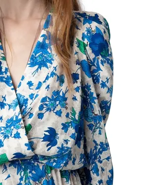 Zadig&Voltaire Ruz Floral Mini Dress - Ecru