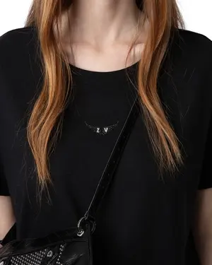 Zadig&Voltaire Mar Rhinestone Wings Tee - Noir