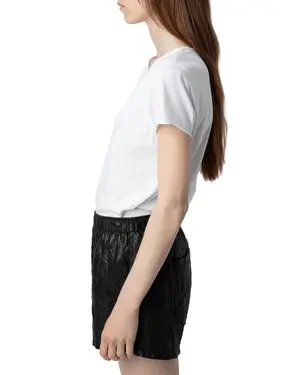 Zadig&Voltaire Diamante Henley Tee - Blanc