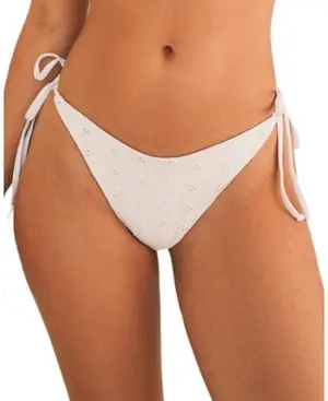 DIPPIN DAISY'S Serenity Tie String Bikini Bottom - White