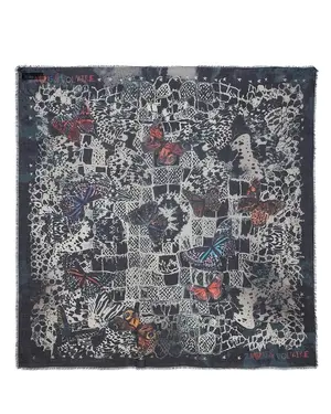 Zadig&Voltaire Kerry Butterfly Lace Scarf - Ink