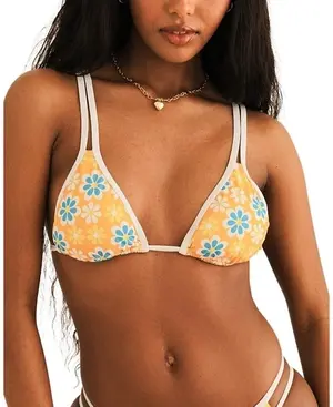 DIPPIN DAISY'S Billy Double Strap Bikini Top - Sunkissed