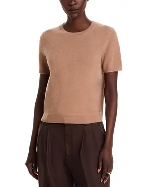 Bloomingdale'S C Exclusive Cashmere Crewneck Sweater - Camel