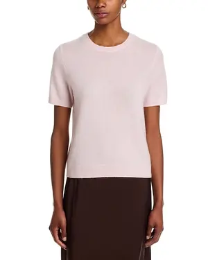 Bloomingdale'S C Exclusive Cashmere Crewneck Sweater - Shell Pink