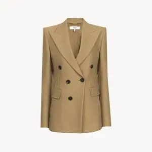 Chloé Tailored Jacket In Wool Grain De Poudre