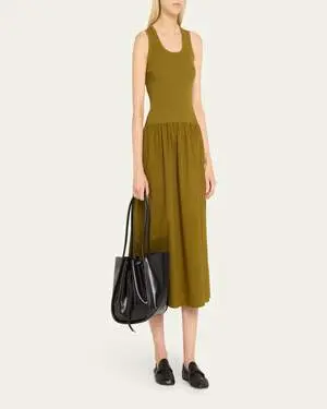 Proenza Schouler Large Ruched Leather Tote Bag - Black