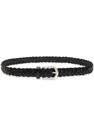 Anderson's Anderson's Woven Leather Belt Black