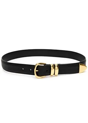 Anderson's Anderson's Grained Leather Belt Black