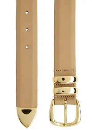 Anderson's Grained Leather Belt - Tan