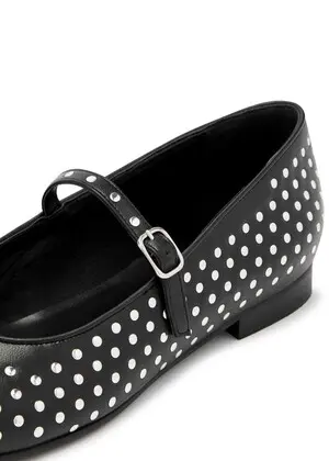 ALOHAS Lucien Studded Leather Ballet Flats