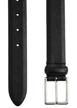 Anderson's Grained Leather Belt - Black