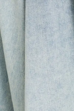 FRAME Faded Chambray Blouse - Light Denim