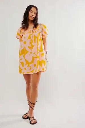 mila mini dress free people Free People Mila Printed Mini Dress In Pink & Orange, Medium, New! $128