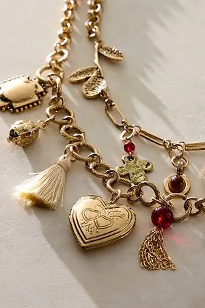 Free People Maxamillion Charm Necklace