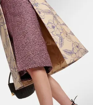 Dries Van Noten Floral Wool-blend Trench Coat