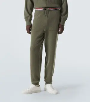 Thom Browne Rwb Stripe Cashmere Sweatpants