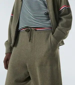 Thom Browne Rwb Stripe Cashmere Sweatpants