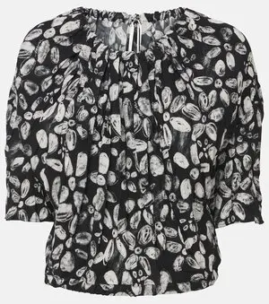 Marni Printed Blouse - Black