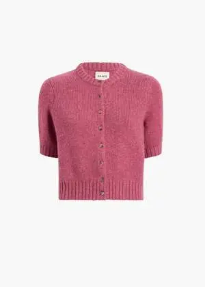 Khaite Nora Cashmere Cardigan Amaranth