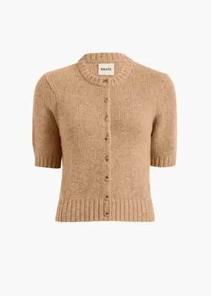 Khaite Nora Cashmere Cardigan - Biscotti