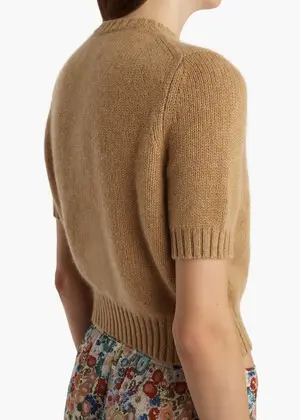 Khaite Nora Cashmere Cardigan - Biscotti
