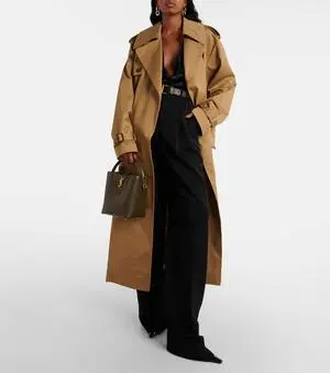 Saint Laurent High-rise Wool Wide-leg Pants