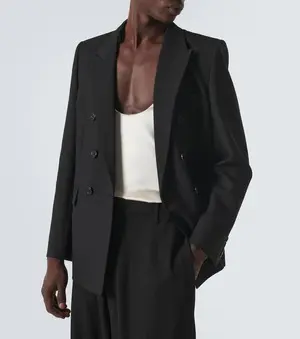 Saint Laurent Double-breasted Wool Blazer